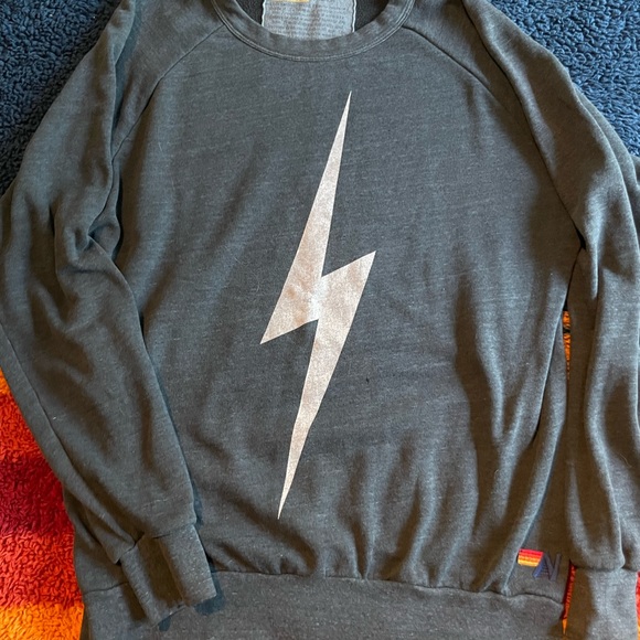 Aviator Nation | Tops | Classic Av Bolt Crew | Poshmark